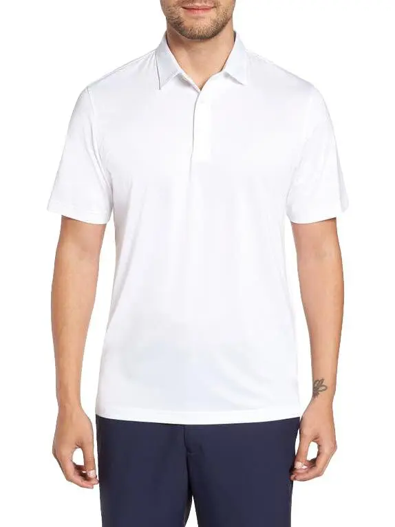 Johnnie-o Birdie Classic Fit Performance Polo - White