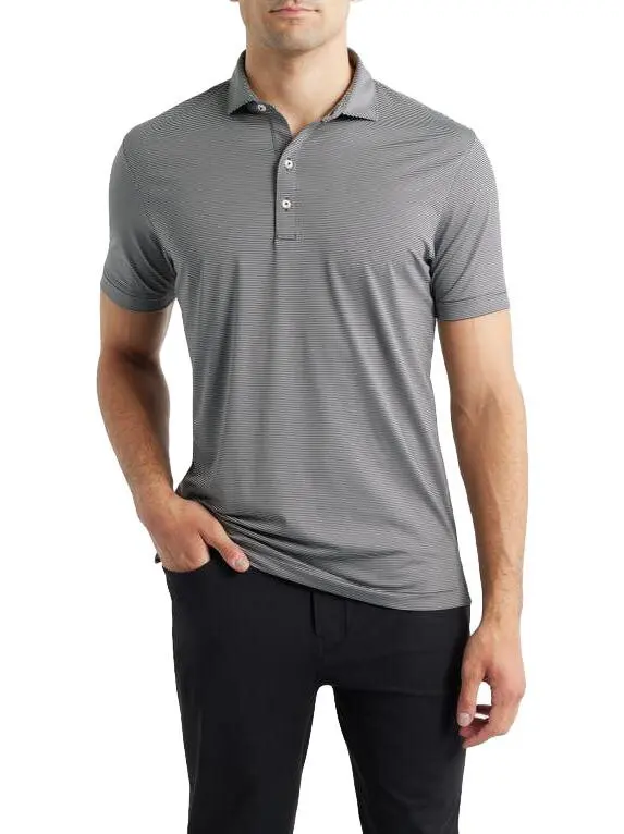 Johnnie-o Lyndon Classic Fit Polo - Black Seal