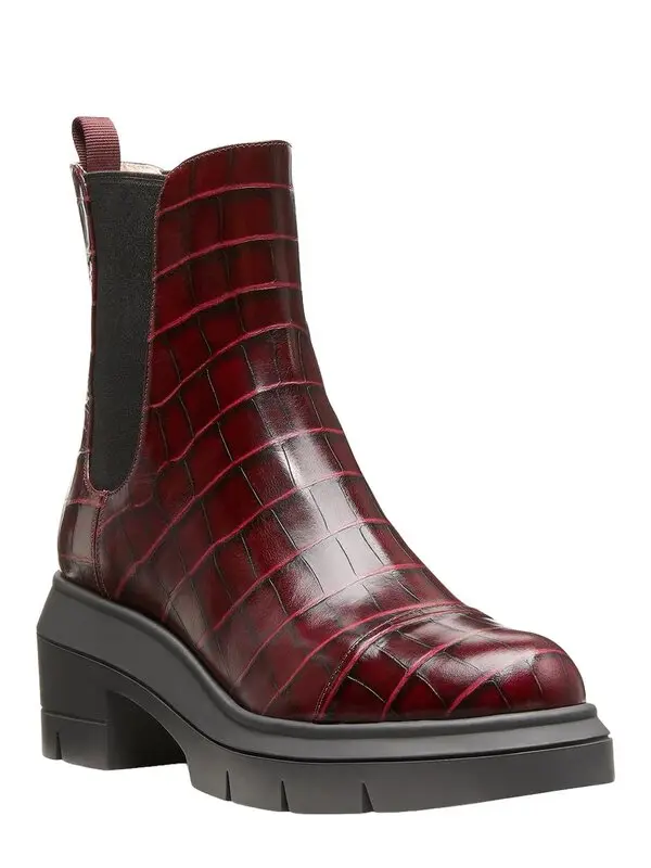 STUART WEITZMAN Norah Chelsea Boot - Plum