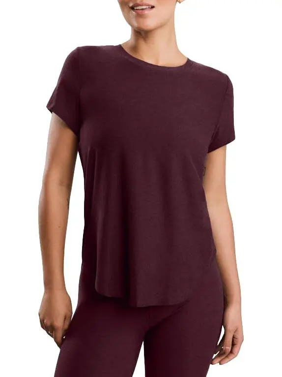 Beyond Yoga Short-sleeve T-shirt - Cabernet Heather