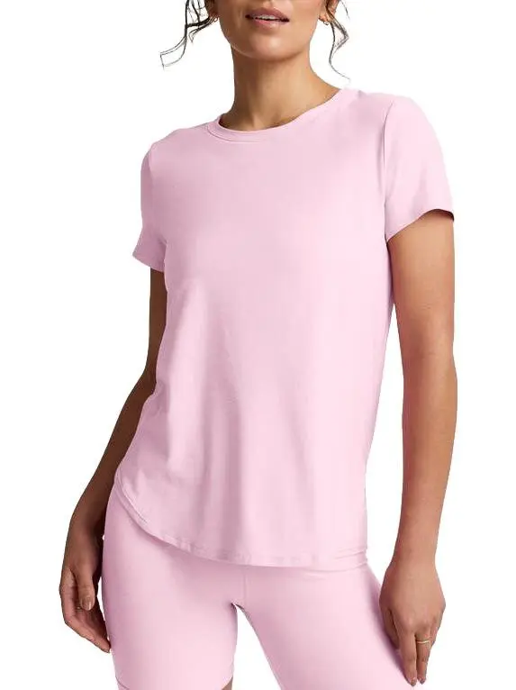 Beyond Yoga Short-sleeve T-shirt - Frosty Pink Heather