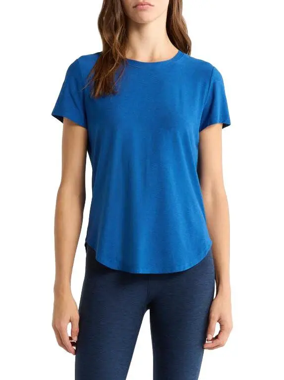 Beyond Yoga Short-sleeve T-shirt - Marine Blue Heather