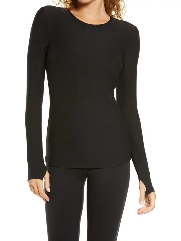 Beyond Yoga Classic Crewneck Pullover - Darkest Night