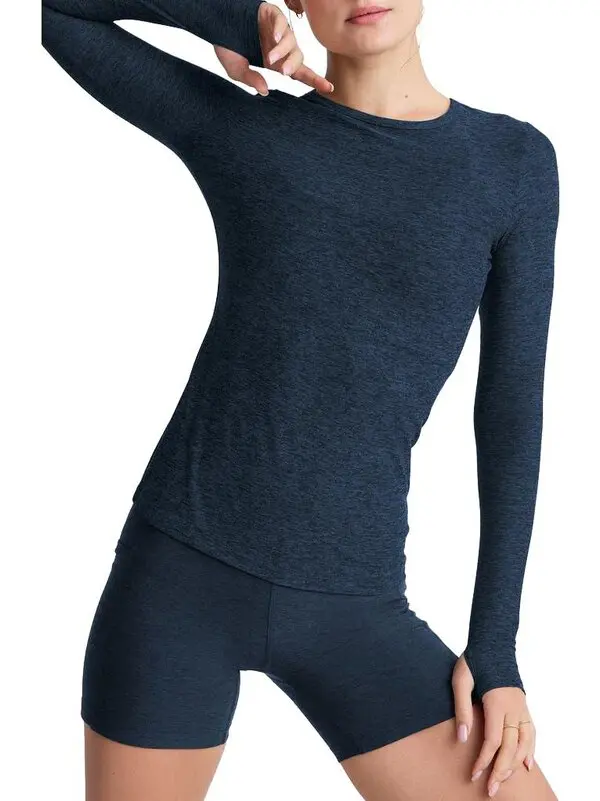 Beyond Yoga Classic Crewneck Pullover - Nocturnal Navy