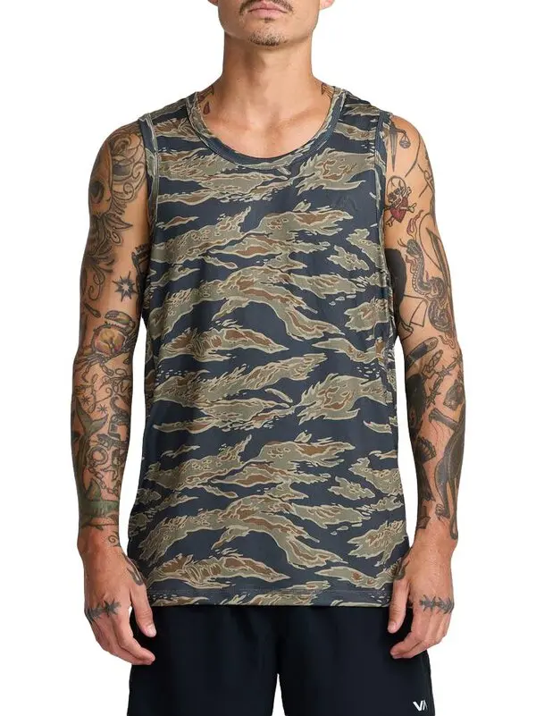Rvca Vent Tank - Tiger Camo