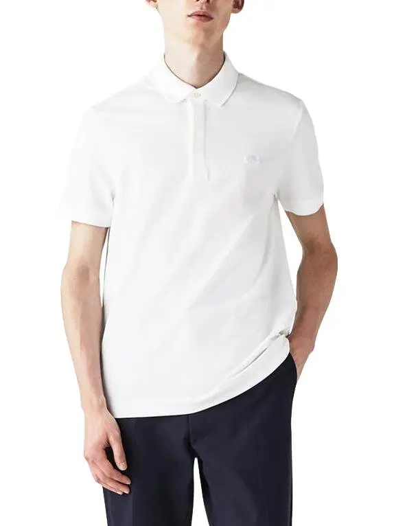 Lacoste Paris Regular Fit Stretch Polo - 001 White