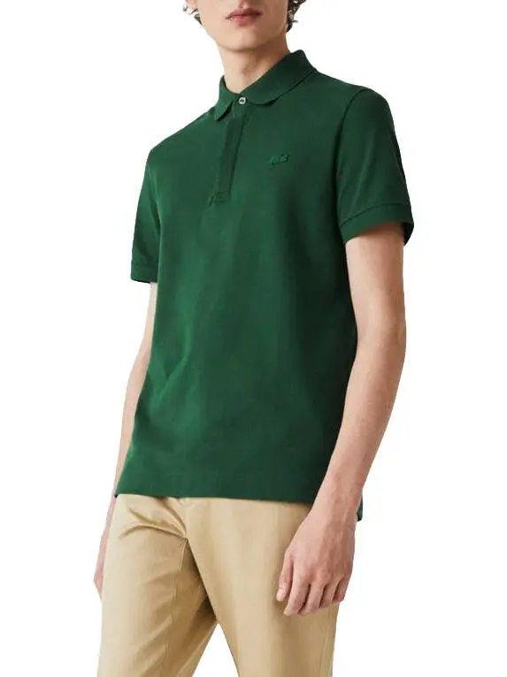 Lacoste Paris Regular Fit Stretch Polo - 132 Green