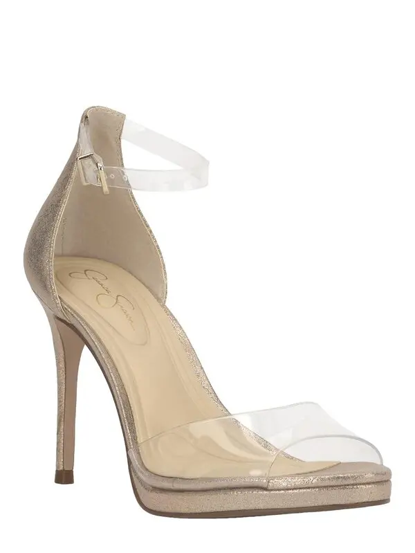 Jessica Simpson Ankle Strap Sandal - Champagne Shimmer