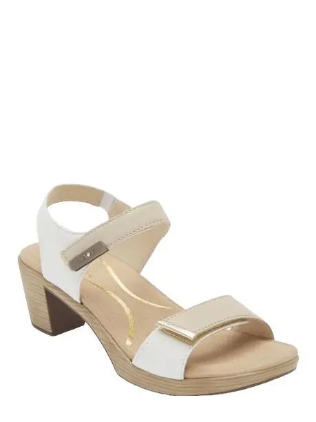 Naot Intact Sandal - Ivory/white/gold