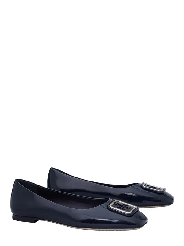Tory Burch Georgia Square Toe Ballet Flat - Perfect Navy