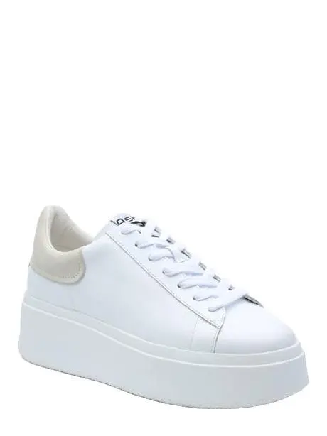 Ash Moby Platform Sneakers - White/eggnog