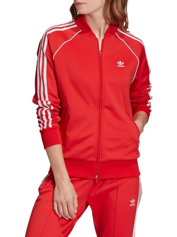Adidas Originals By Alexander Wang Track Jacket - Lush Red/ White