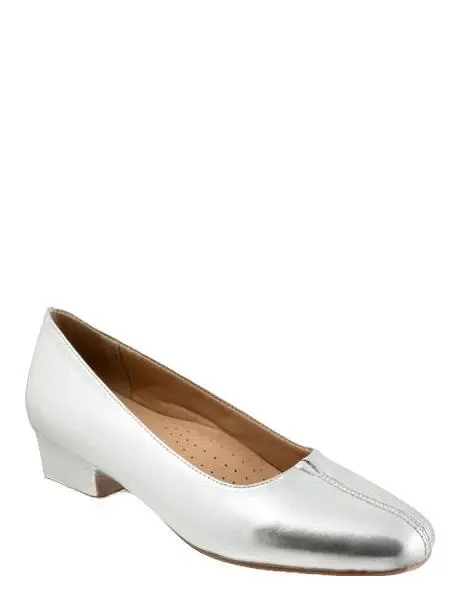 Trotters Doris Pump - Silver