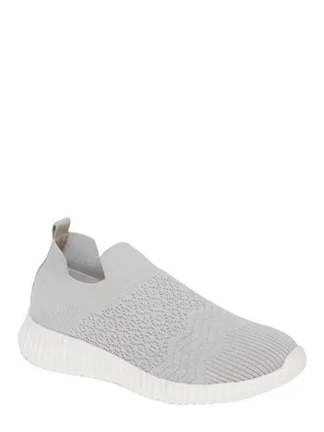 DAVID TATE Tiptop Knit Sneakers - Grey Stretch Fabric
