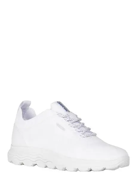 Geox Spherica Lace-up Sneaker - White