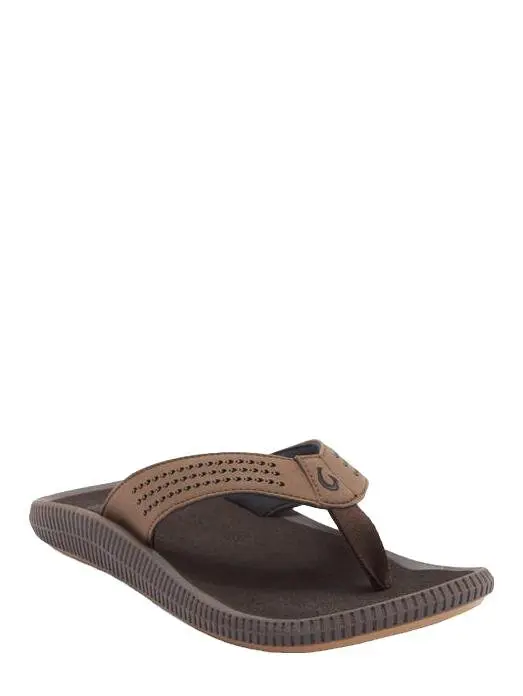 Olukai Ulele' Flip Flop - Dark Java/dark Java