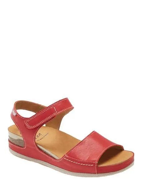 ON FOOT Platform Sandal - Rojo