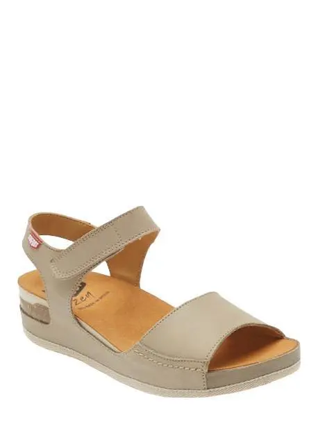 ON FOOT Platform Sandal - Taupe Leather