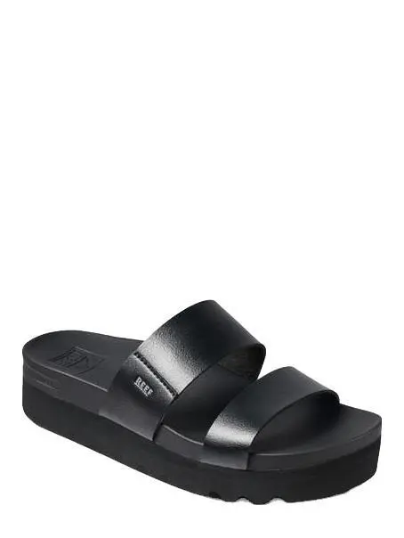 Reef Cushion Vista Hi Slide Sandal - Black