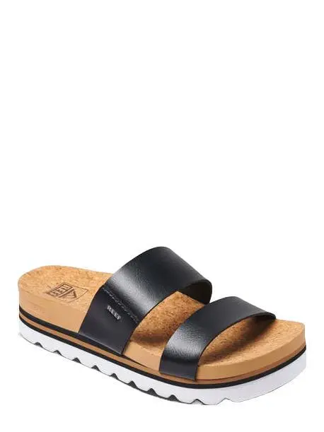 Reef Cushion Vista Hi Slide Sandal - Black