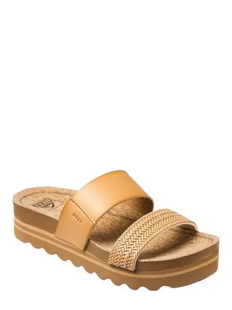 Reef Cushion Vista Hi Slide Sandal - Natural Braid