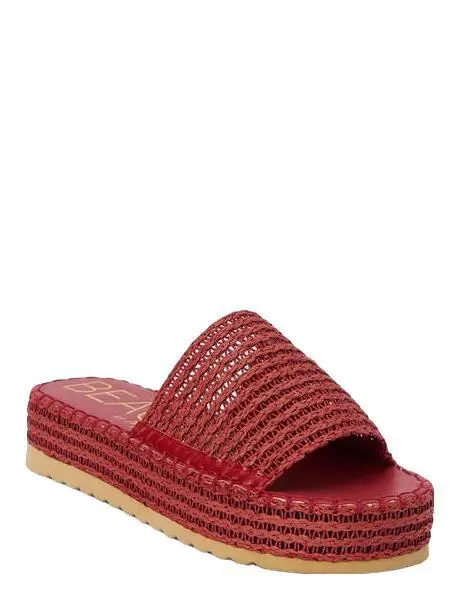 Matisse Del Mar Platform Slide Sandal - Burnt Red