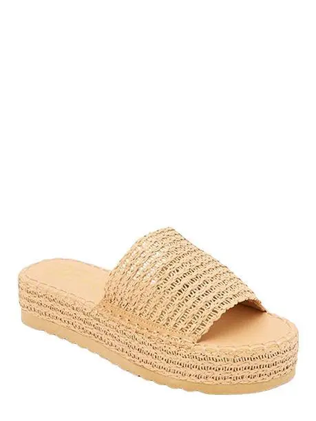 Matisse Del Mar Platform Slide Sandal - Camel
