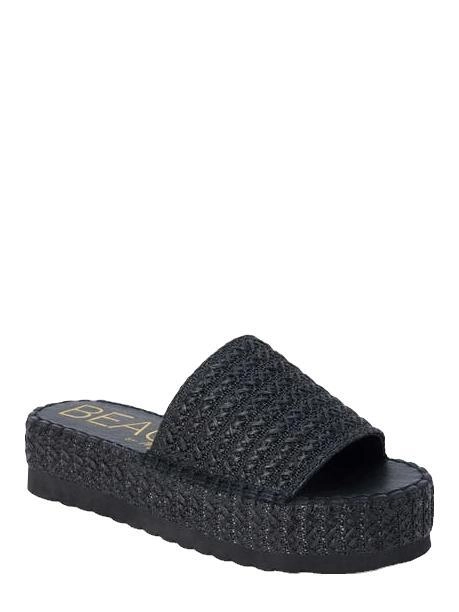 Matisse Del Mar Platform Slide Sandal - Onyx