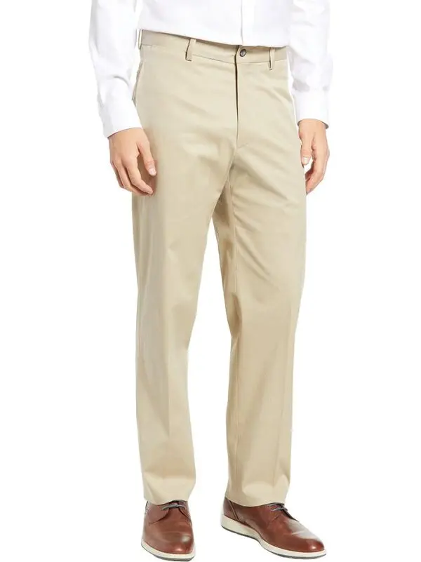 Berle Charleston S Cotton Stretch Twill Chino Pants - Khaki