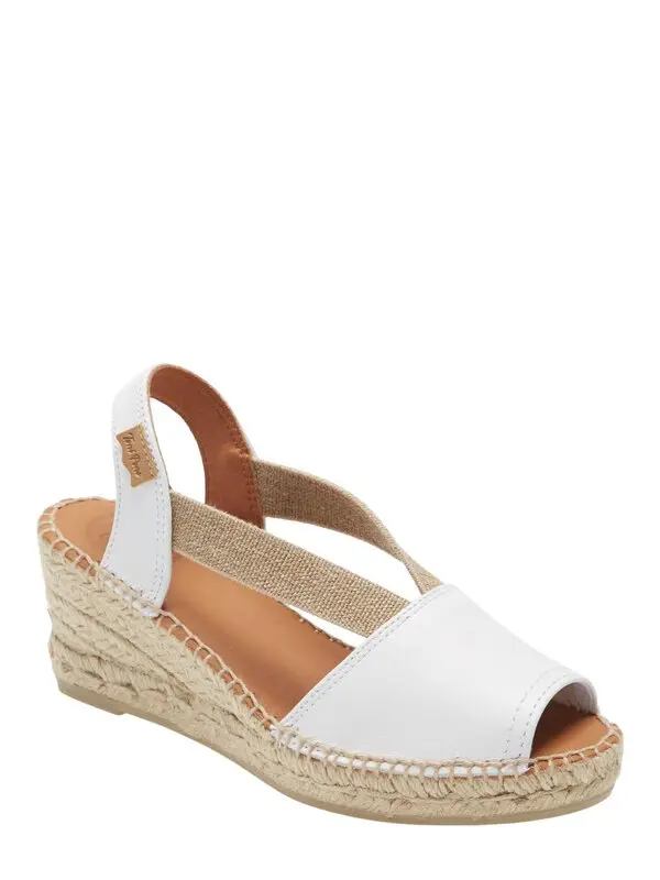 TONI PONS Teide Espadrille Sandal - White Leather
