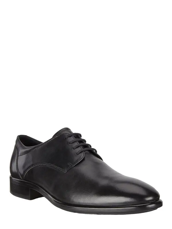 Ecco Citytray Plain Toe Derby - Black