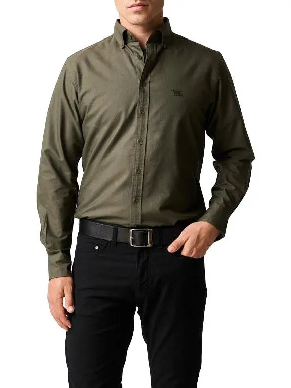 Rodd & Gunn Oxford Sports Fit Shirt - Forest