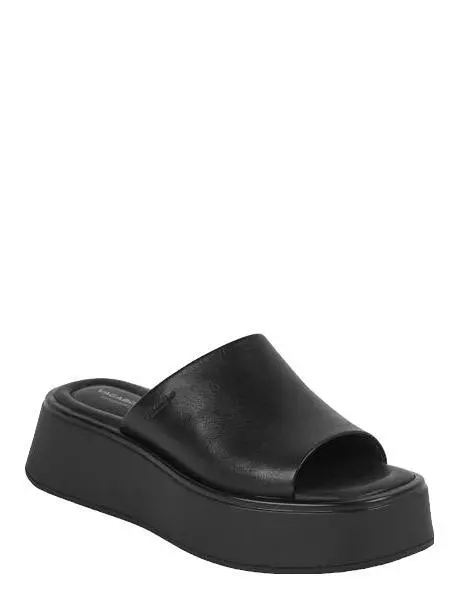 VAGABOND SHOEMAKERS Courtney Flatform Slide Sandal - Black