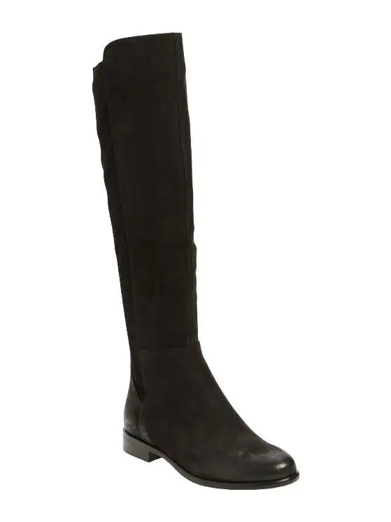 Cordani Bethany Knee High Boots - Black Nubuck
