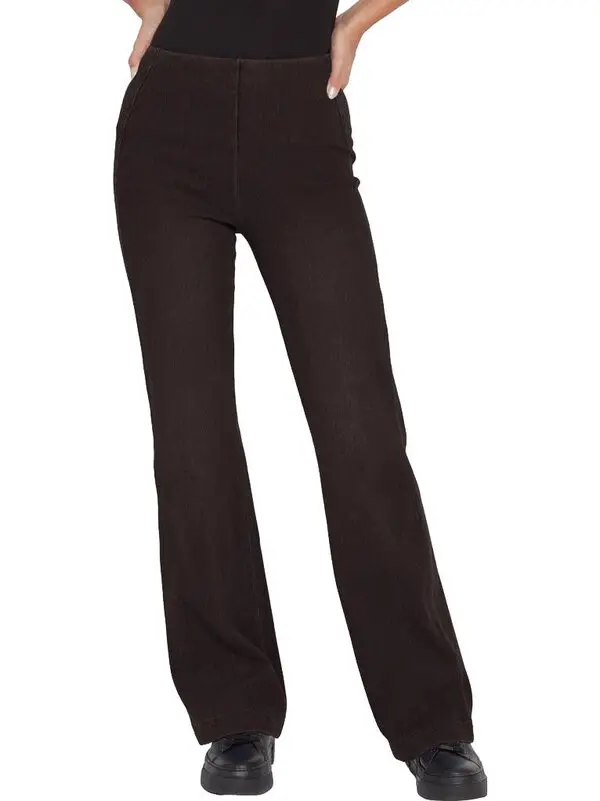 Lyssé Initials Wide Leg Trousers - Double Espresso