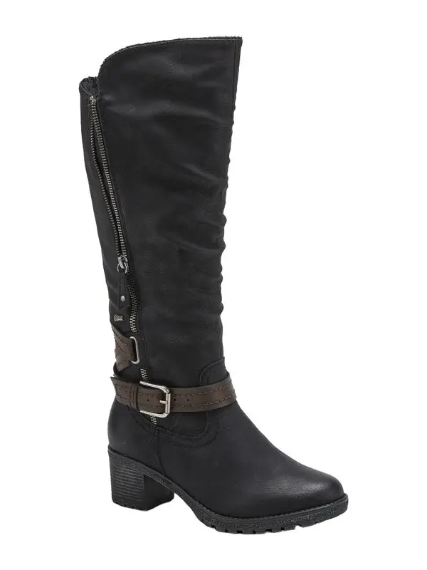 SPRING STEP SHOES Gemisola Knee High Boots - Black Synthetic