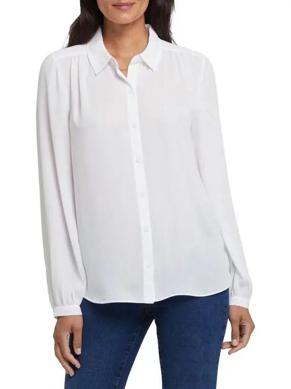 NYDJ Modern Blouse - Optic White