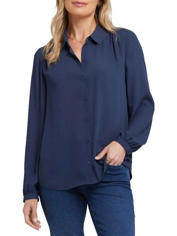 NYDJ Modern Blouse - Oxford Navy