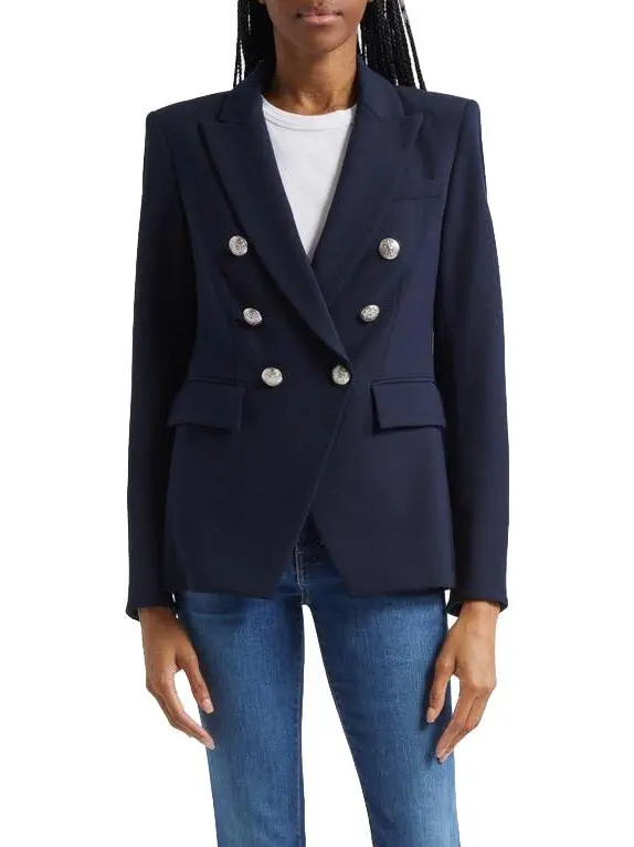 Veronica Beard Miller Dickey Jacket - Navy/ Silver