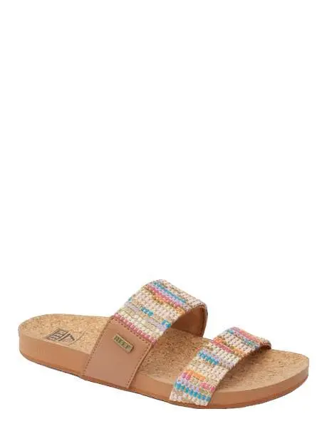 Reef Cushion Bounce Vista Slide Sandal - Beachy Woven