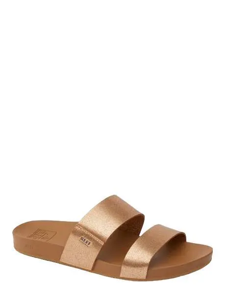 Reef Cushion Bounce Vista Slide Sandal - Copper/tan