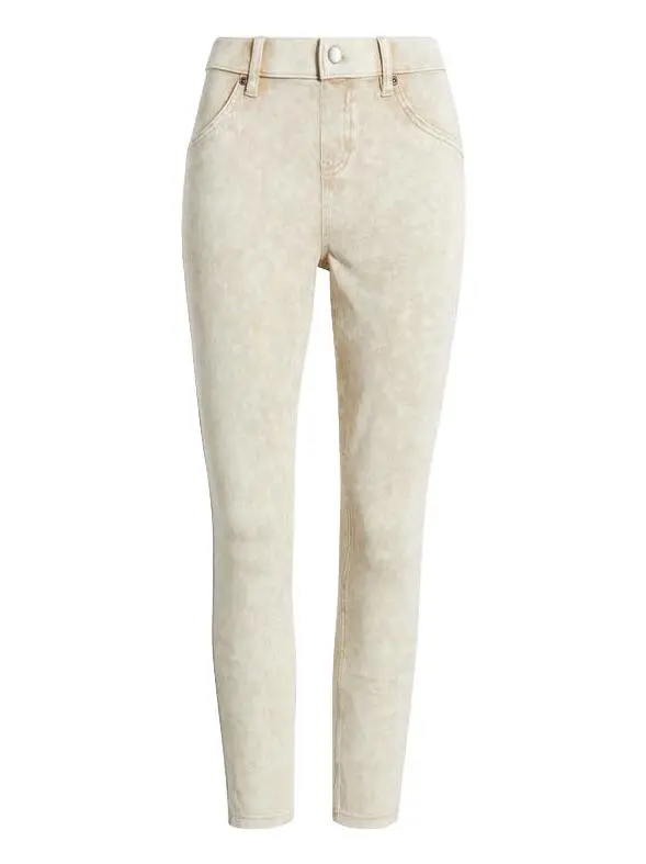 Hue Ultra Ultrasoft High Rise Denim Skimmer Leggings - Oatmeal Acid