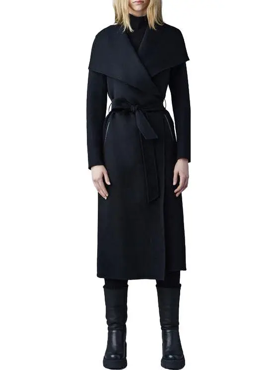 Mackage Mai Wool Wrap Coat - Black