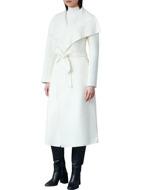 Mackage Mai Wool Wrap Coat - Cream