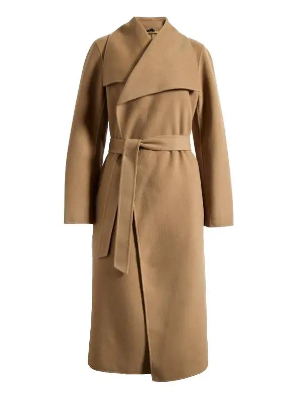 Mackage Mai Wool Wrap Coat - Light Camel