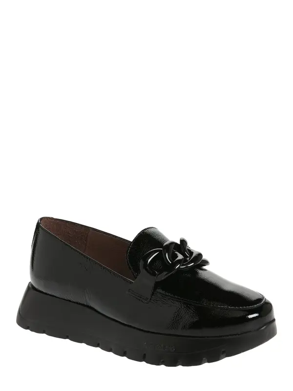 WONDERS A-2405 Platform Loafer - Black
