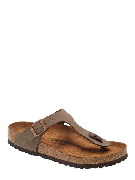 BIRKENSTOCK Gizeh Birko-flor Sandal - Brown