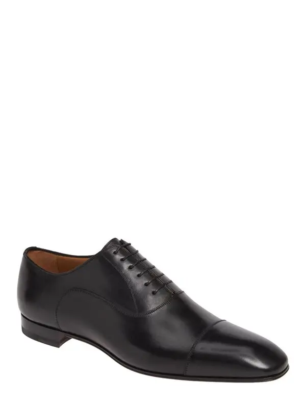 CHRISTIAN LOUBOUTIN Greggo Cap Toe Oxford - Bk01 Black