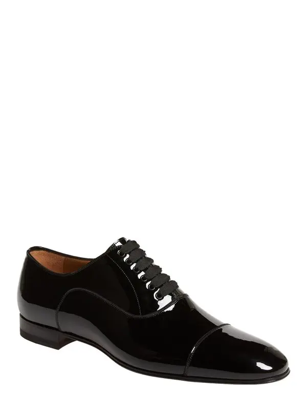 CHRISTIAN LOUBOUTIN Greggo Cap Toe Oxford - Black
