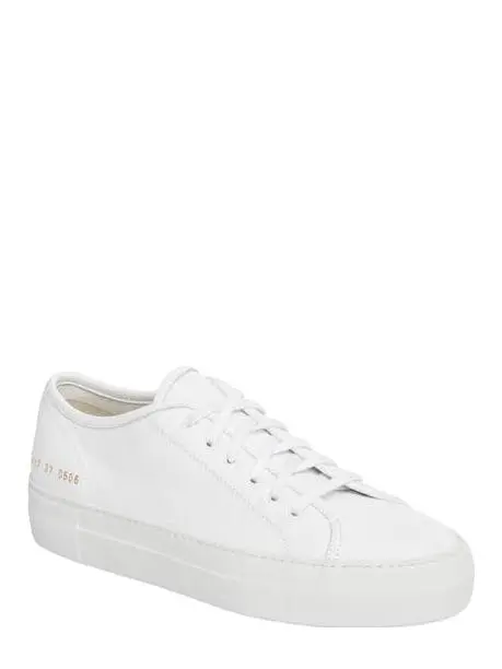 COMMON PROJECTS Tournament Low Top Leather Sneaker - White 2dnu